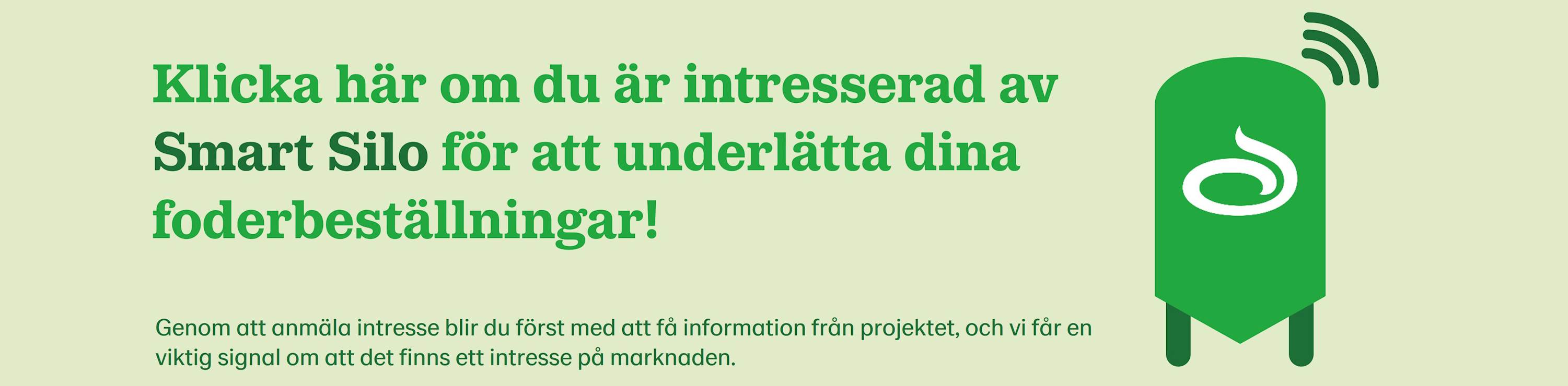Smidigare foderbeställningar med SMART Silo | Lantmännen Lantbruk & Maskin